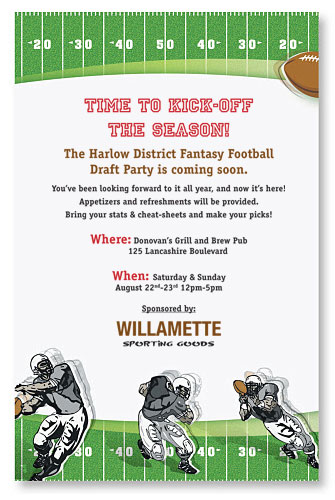 Fantasy Football Invitation PaperDirect Blog Fantasy Football Invitation PaperDirect Blog