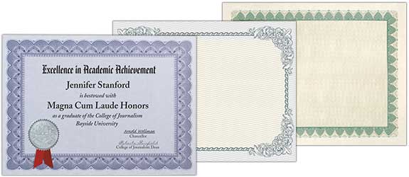 Certificate Paper & Award Certificates | PaperDirect's