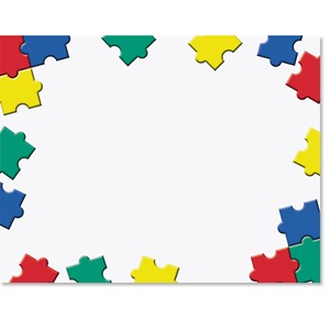 Puzzle Pieces Casual Certificates | PaperDirect's
