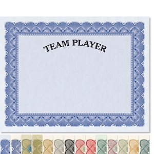 Team Player Traditional Certificates | PaperDirect's
