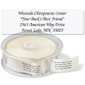Clear Rolled Address Labels | PaperDirect's