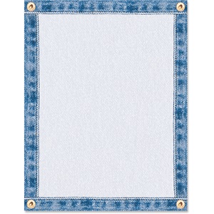 Denim Border Papers | PaperDirect's