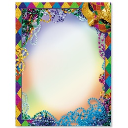 Masquerade Party Border Papers | PaperDirect's
