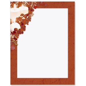 Sparkling Burgundy Border Papers | PaperDirect's