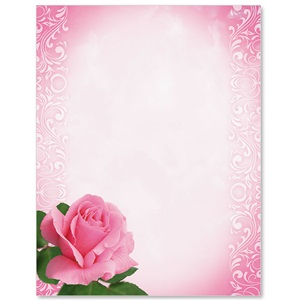 One Rose Border Papers | PaperDirect's