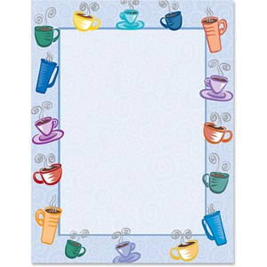Coffee House Border Papers | PaperDirect's