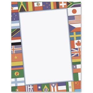 World Flags Border Papers | PaperDirect's