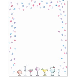 Cocktails Border Papers | PaperDirect's
