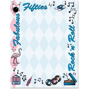 Fabulous Fifties Border Papers | PaperDirect's