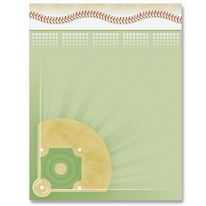 Baseball Border Paper