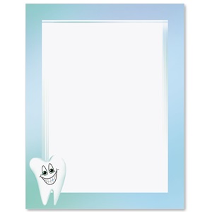 Smiling Tooth Border Papers | PaperDirect's
