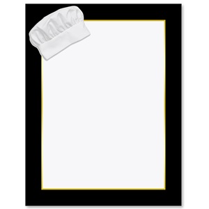 Chef's Hat Border Papers | PaperDirect's