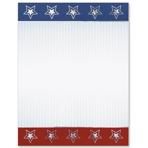 Patriotic Facade Specialty Border Papers | PaperDirect's