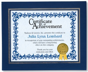 Certificate Samples | PaperDirect Blog