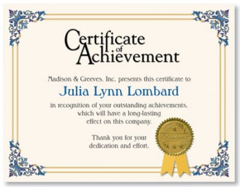 Certificate Samples - PaperDirect Blog