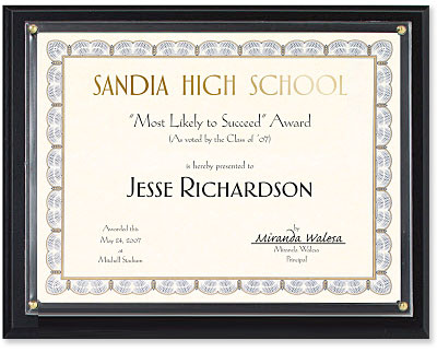 Plaque Awards for Improved Grades or Behavior - PaperDirect Blog