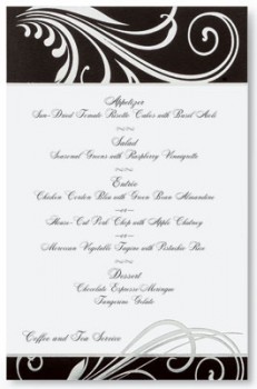 Wedding Menu Cards Wording Suggestions - PaperDirect Blog
