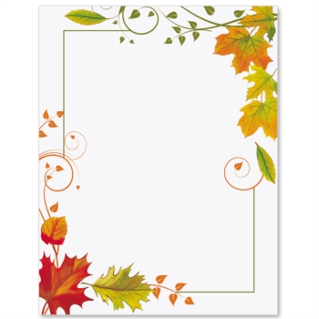 Autumn Flyers Are More Effective With Fall Border Paper - PaperDirect Blog